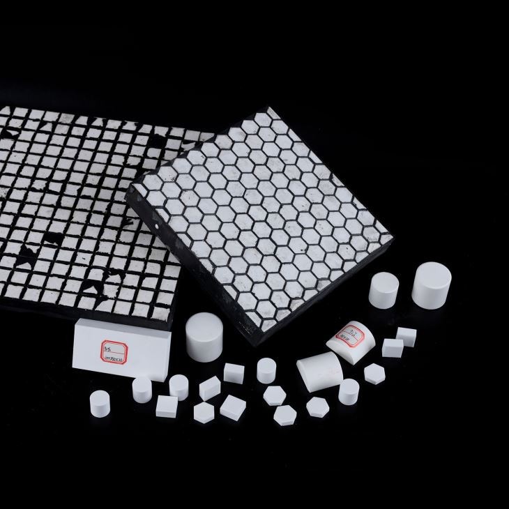 Rubber Backed Ceramic Wear Plates Alumina Ceramic Liner